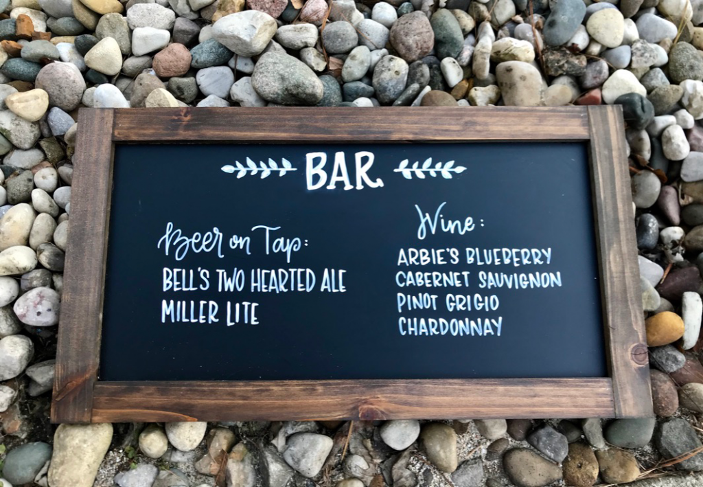 Bar Menu Sign | Becky Rae Designs